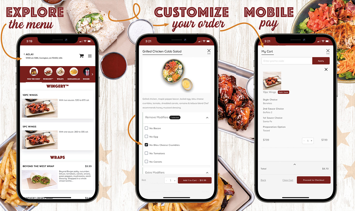 Mobile App : WOW American Eats